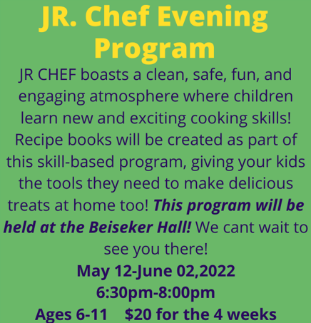 Jr.-Chef-Evening-Program - Town of Irricana