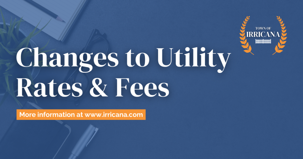 Utility Rates and Fees - Town of Irricana