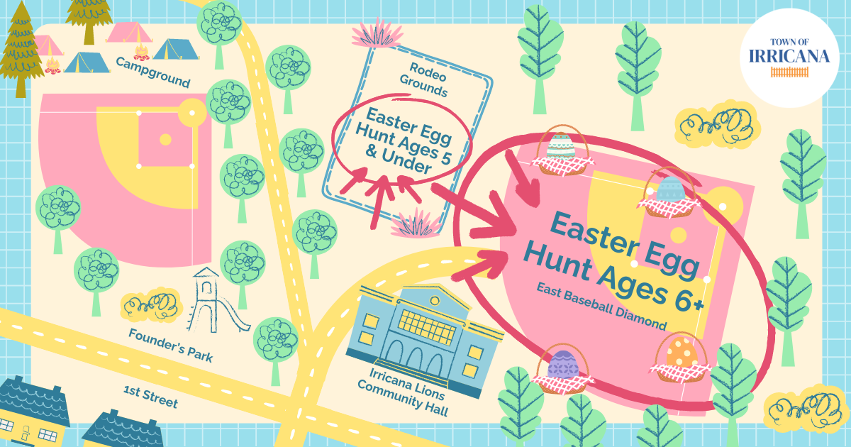 Easter Egg Hunt Map Update FB - Town of Irricana