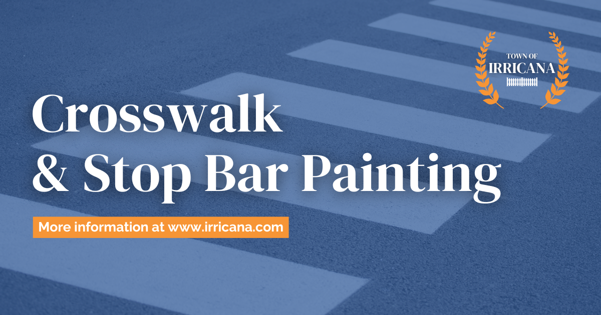 Crosswalk & Stop Bar Painting - Town of Irricana